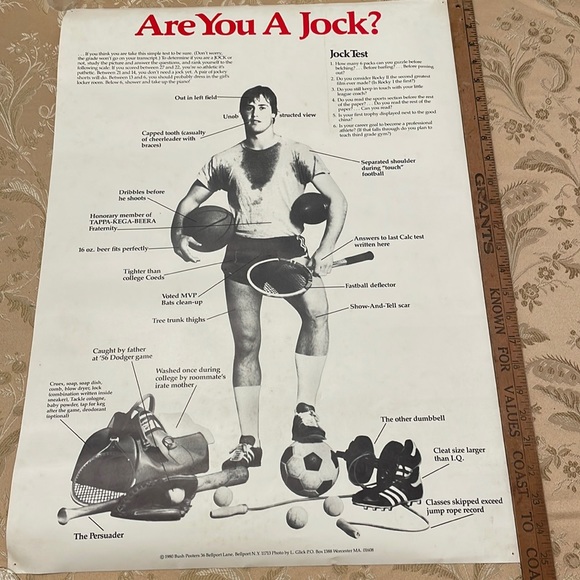 Art | Are You A Jock 198 Poster | Poshmark
